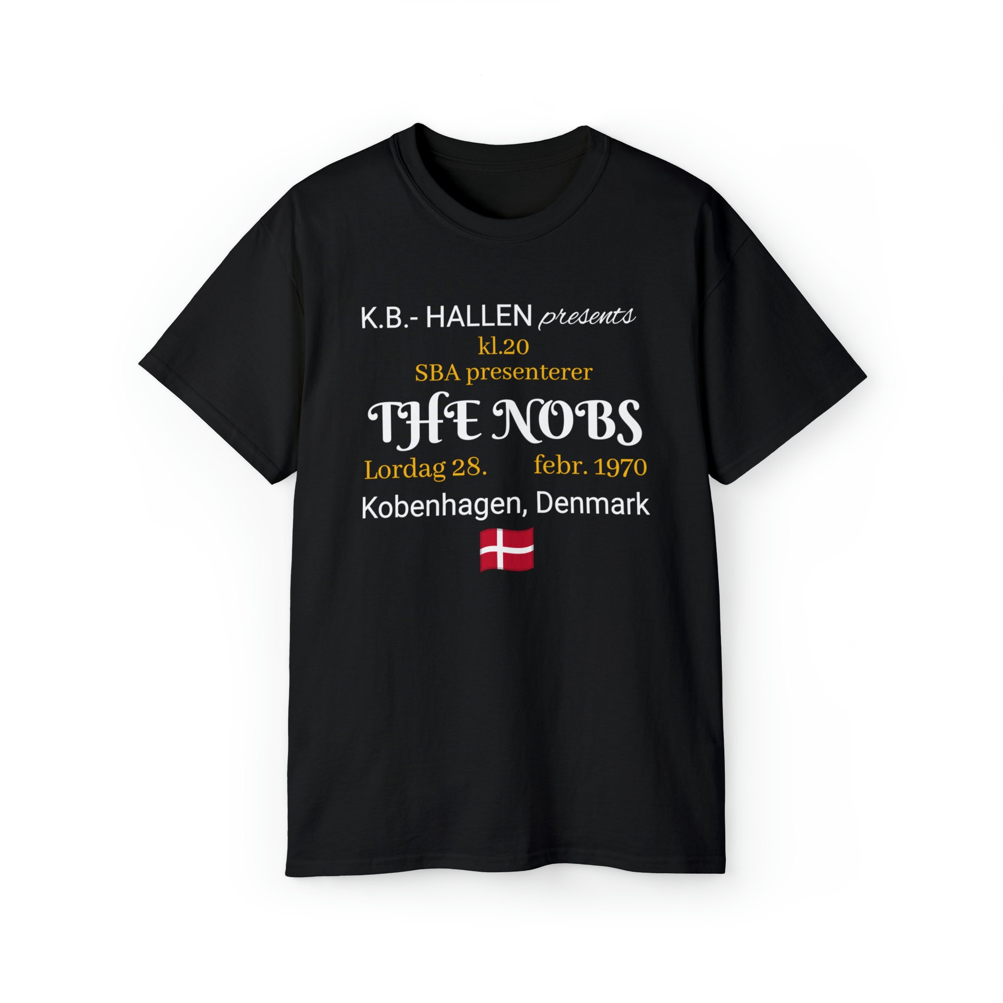 Men's Ultra Cotton the Nobs Copenhagen Denmark T-shirt, Unisex Led ...