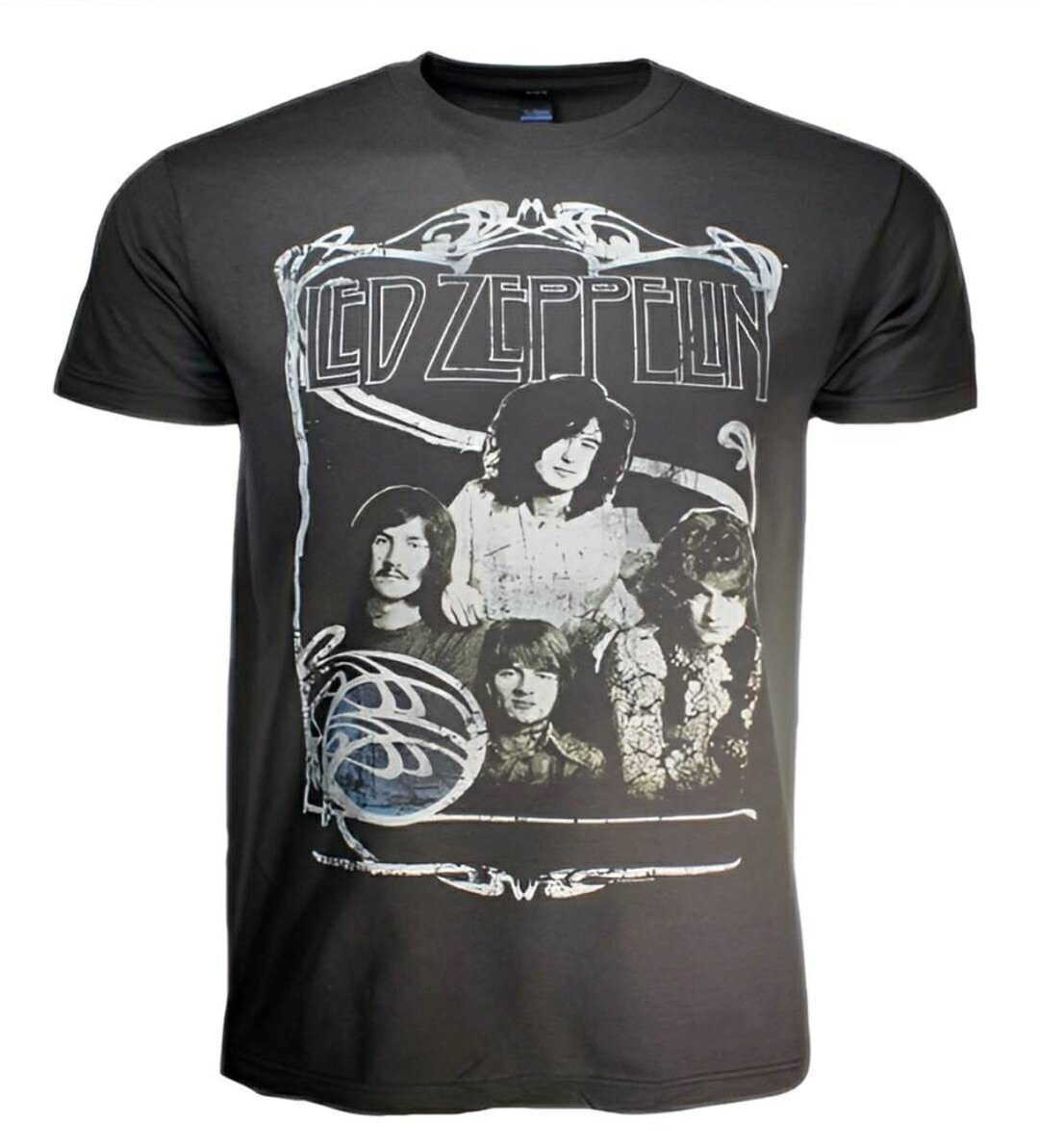 Men's Led Zeppelin 1969 Promo Tshirt, Led Zeppelin Shirts, Black Led ...
