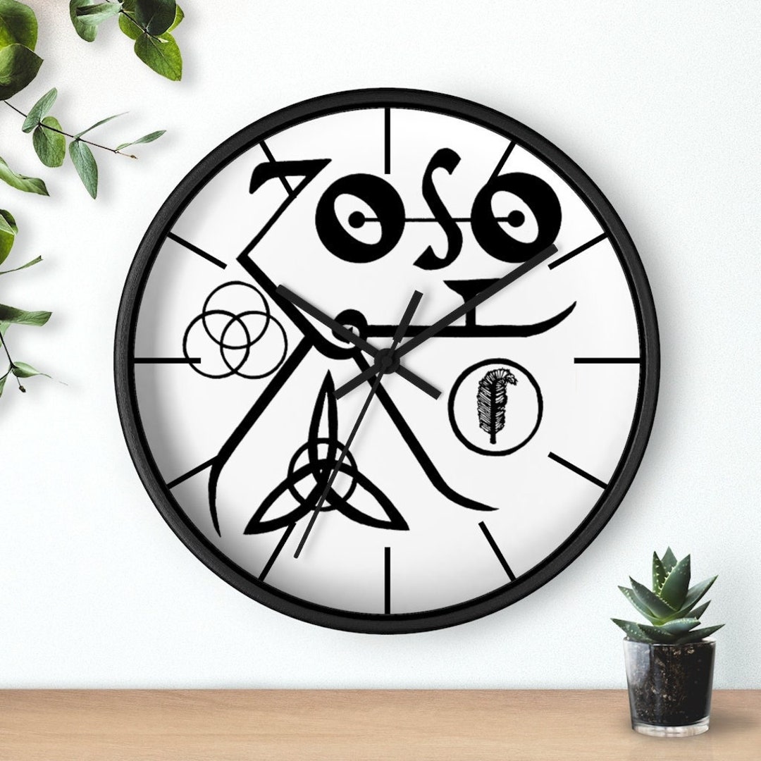 Led Zeppelin Symbols Wall Clock Original Celtic Timepieces - Etsy