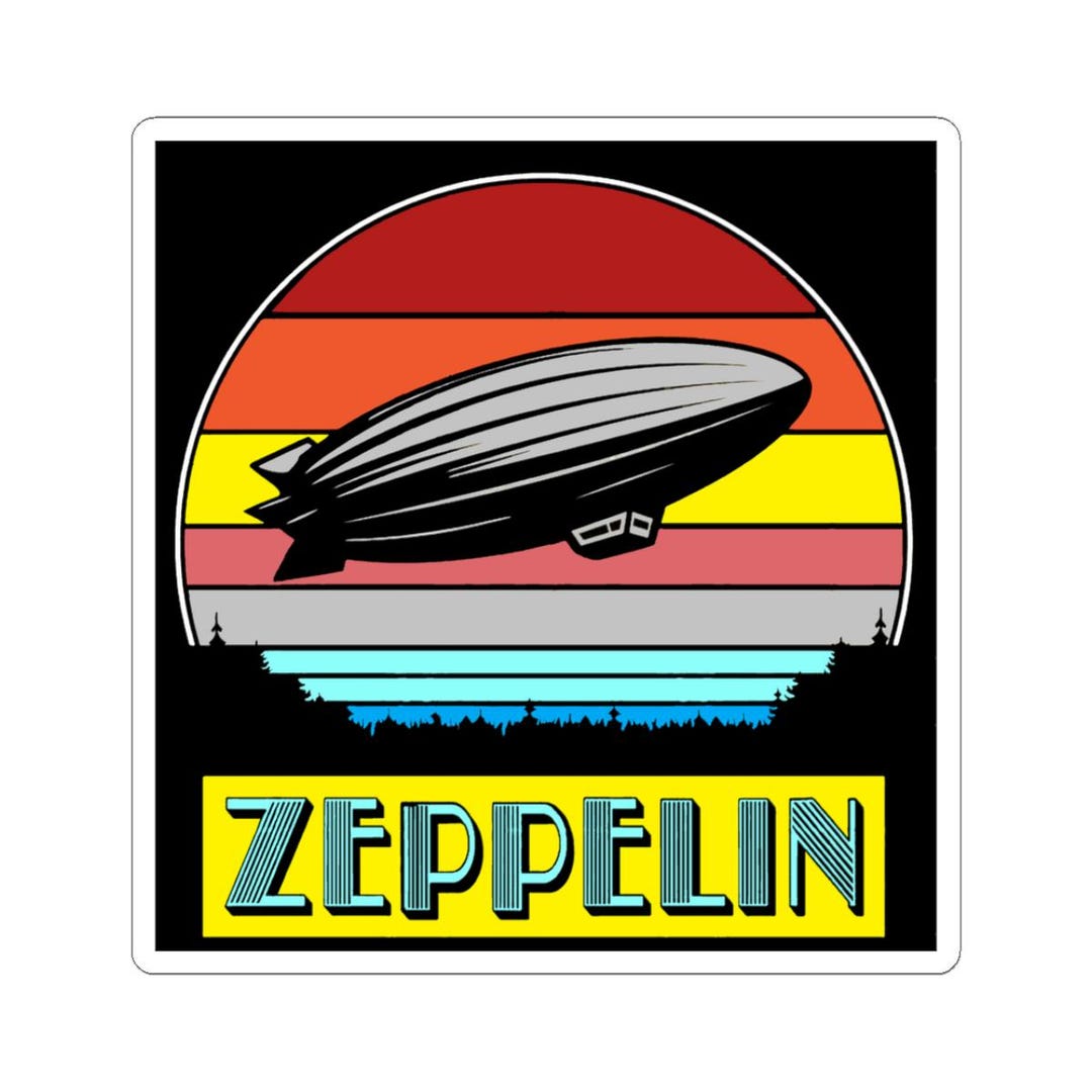 Vintage Led Zeppelin Lover Kiss-cut Stickers, Classic Rock Band Decals ...