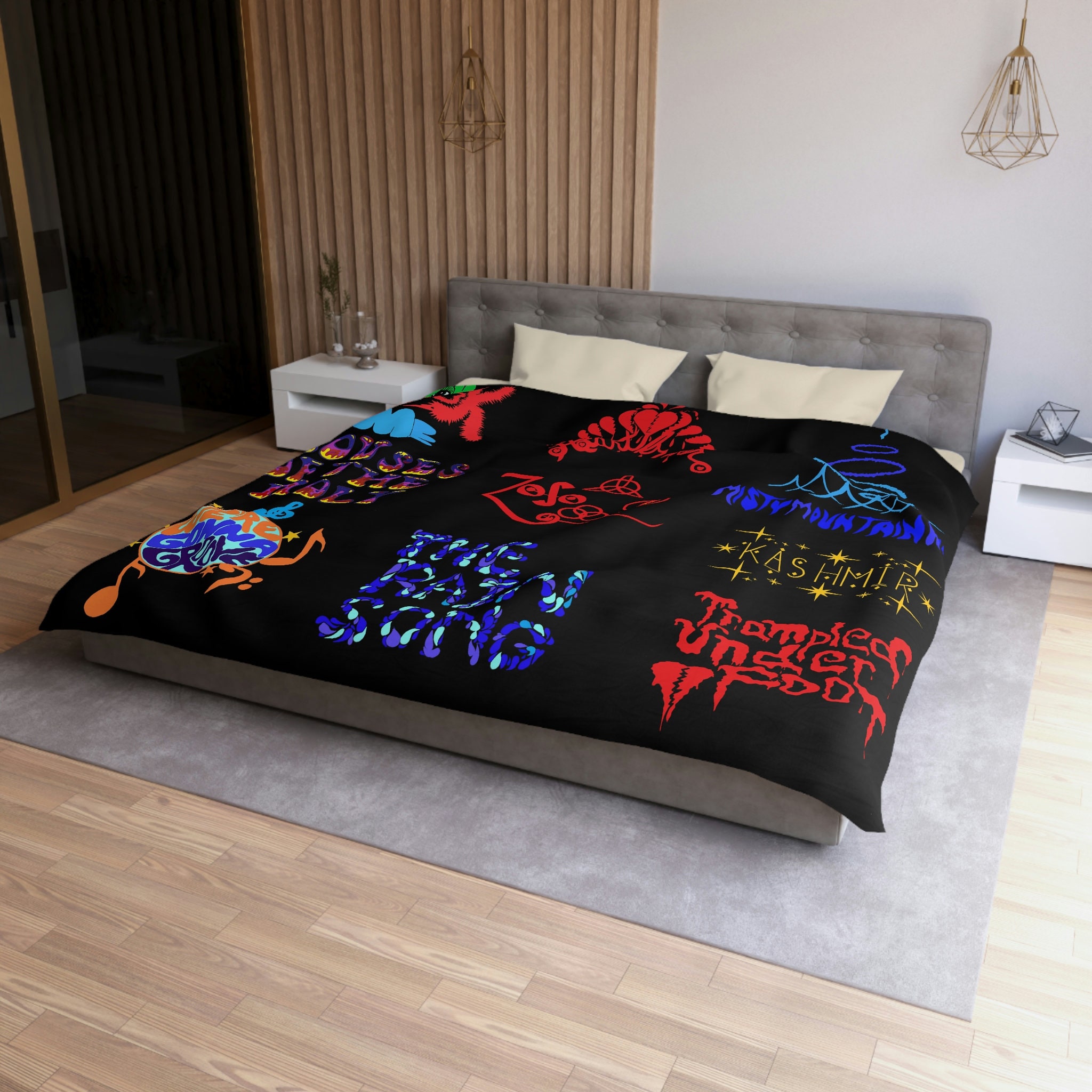 Led Zeppelin Microfiber Duvet Cover, Rock Band Blanket, Led Zeppelin ...