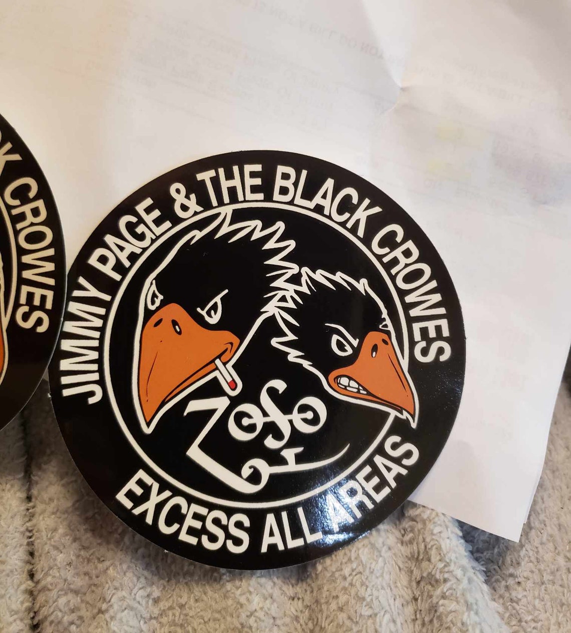 Jimmy Page Black Crowes All Excess Zoso Sticker - Etsy