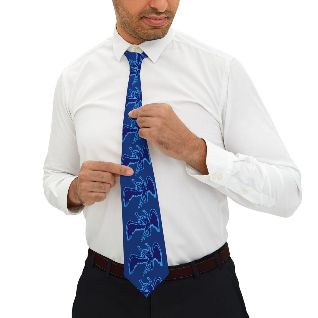 Led Zeppelin Icarus Swan Song Necktie, Polyester Satin Finish, Printed ...