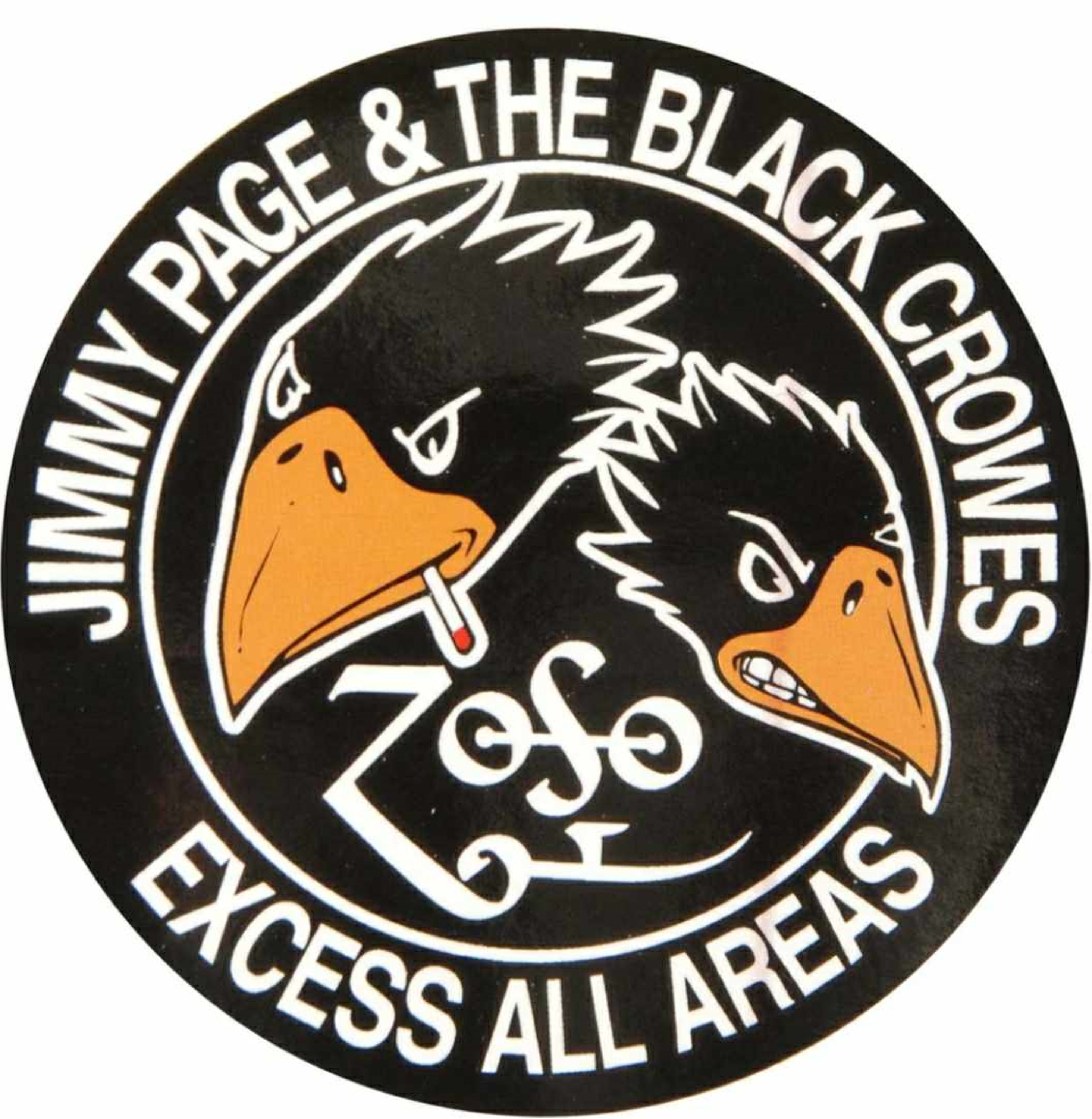 Jimmy Page Black Crowes All Excess Zoso Sticker - Etsy