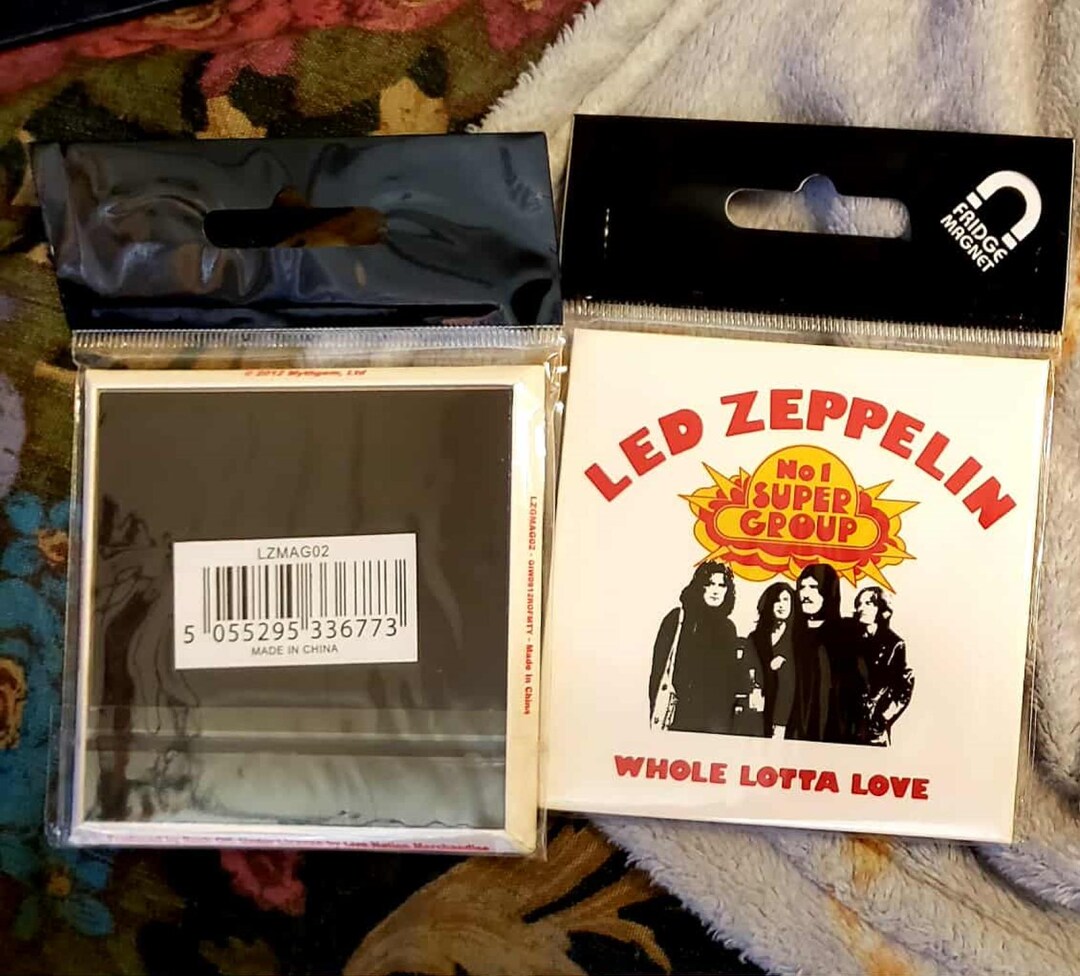 Led Zeppelin Number One Super Group Whole Lotta Love Magnet, Offical ...
