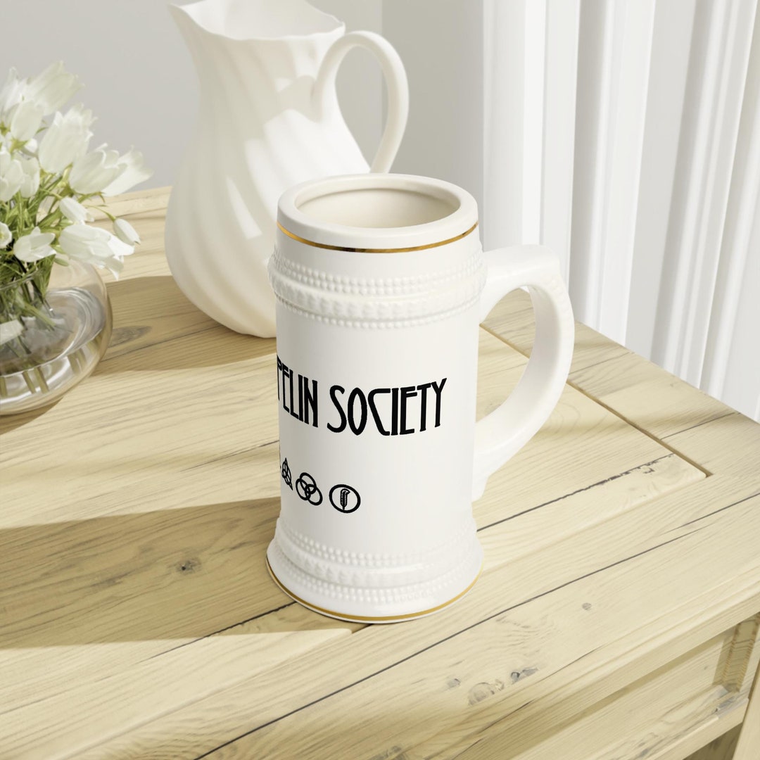 Beer Stein Mug With Led Zeppelin Society Shop Logo 22oz - Etsy