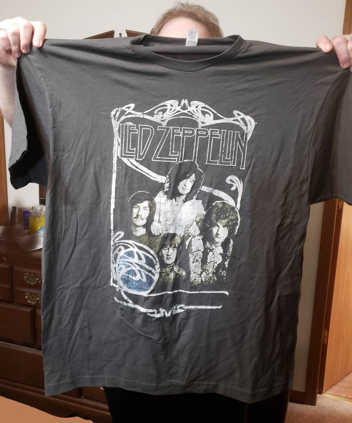 Men's Led Zeppelin 1969 Promo Tshirt, Led Zeppelin Shirts, Black Led ...