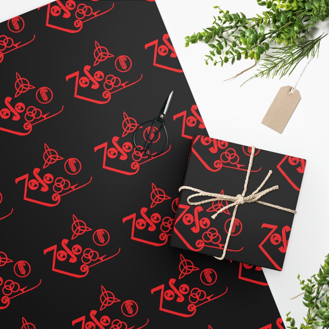 Pagan Symbols Wrapping Paper, Led Zeppelin Gift Wrapping Paper, Celtic ...