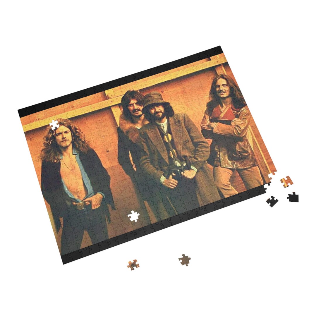 Fun Led Zeppelin Puzzle, Classic Hard Rock Band Jigsaw for Music Lovers ...
