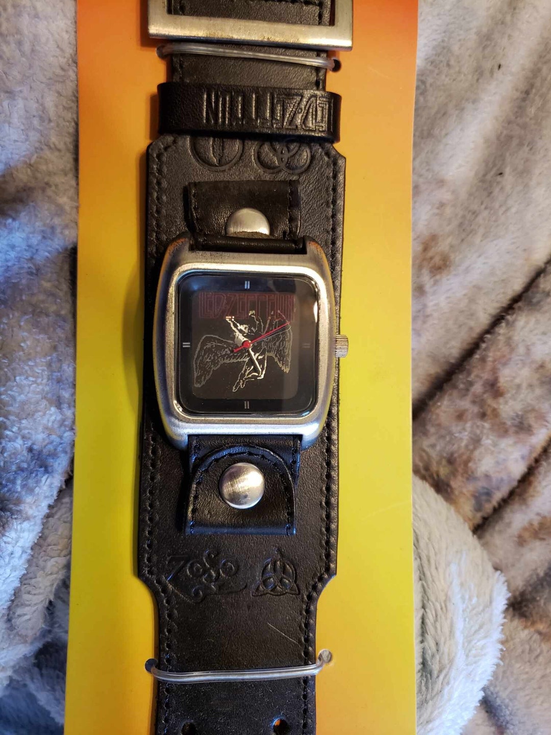 Leather Band Led Zeppelin Swan Song Wrist Watch With Battery - Etsy