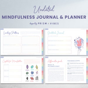 Mindfulness Planner | Mindfulness Journal | Wellness Planner | Wellness ...