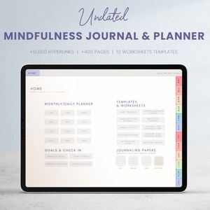Mindfulness Planner | Mindfulness Journal | Wellness Planner | Wellness ...