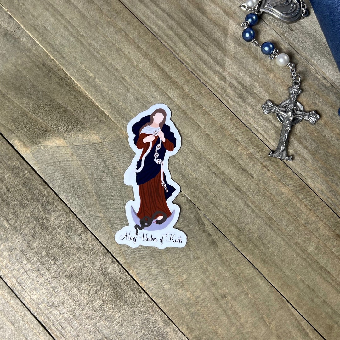 Mary Undoer of Knots Sticker I Mary Sticker I Marian Sticker I Catholic ...