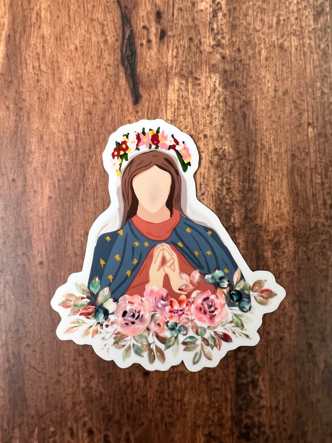 Mary Crowning Sticker I Mary Sticker I Marian Sticker I Catholic ...