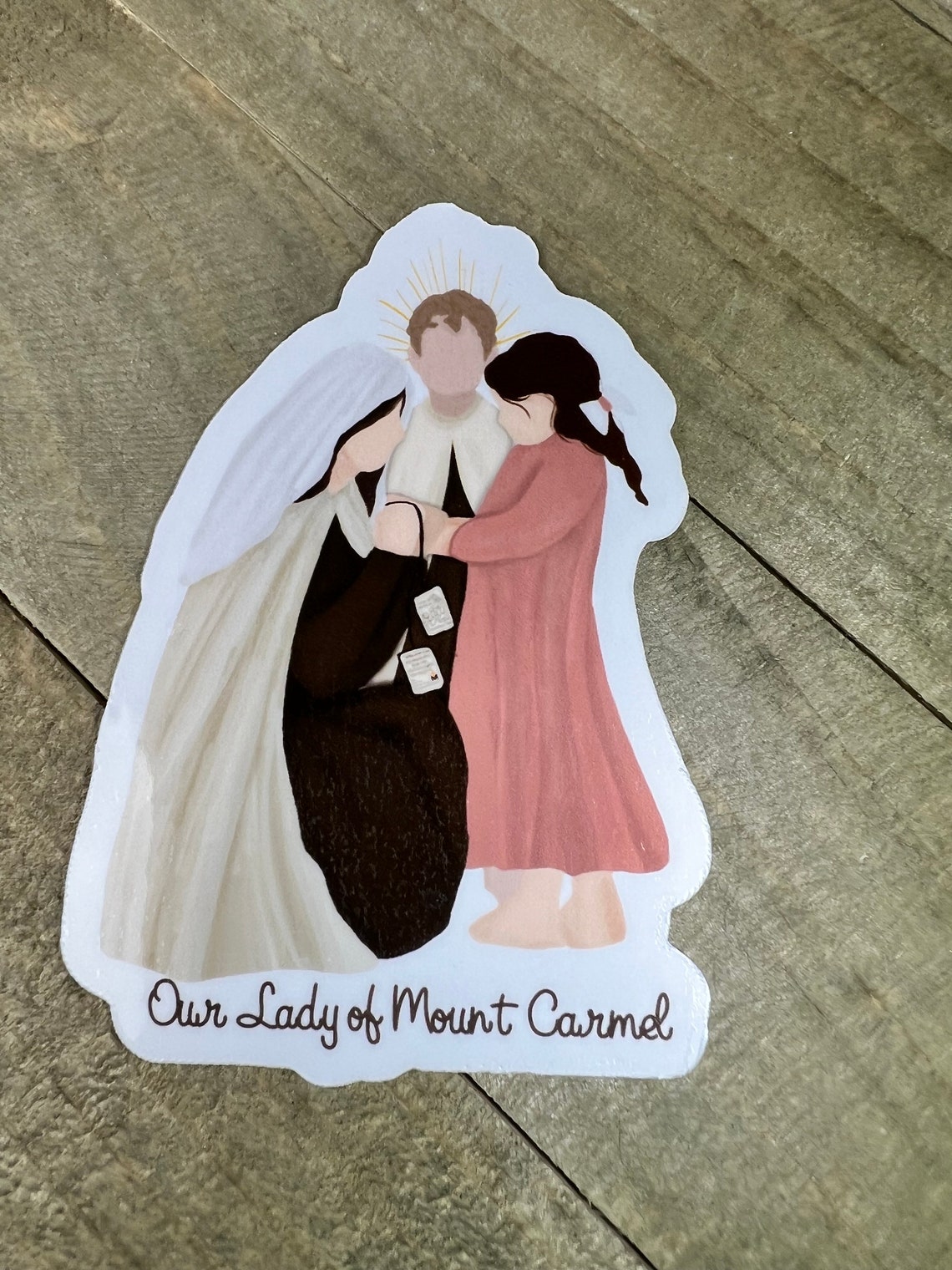 Our Lady of Mount Carmel Sticker I Mary Sticker I Marian Sticker I ...