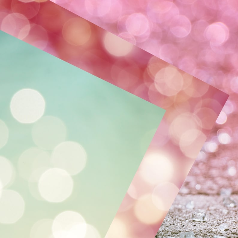 Pastel Bokeh Digital Paper and Background - Pastel Colors Backgrounds ...