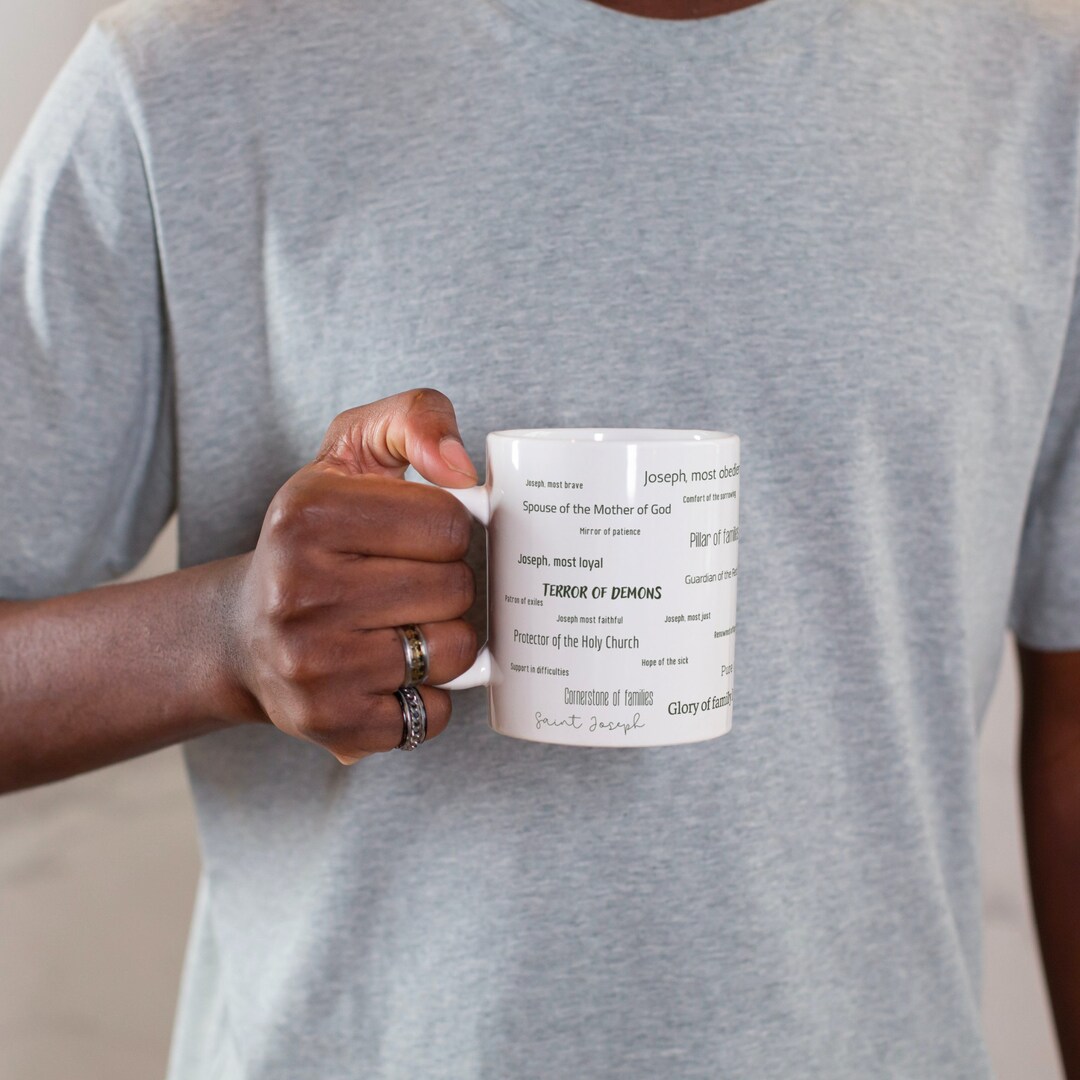 Saint Joseph Litany Coffee Mug I Saint Joseph Mug I Saint Ceramic Mug I ...