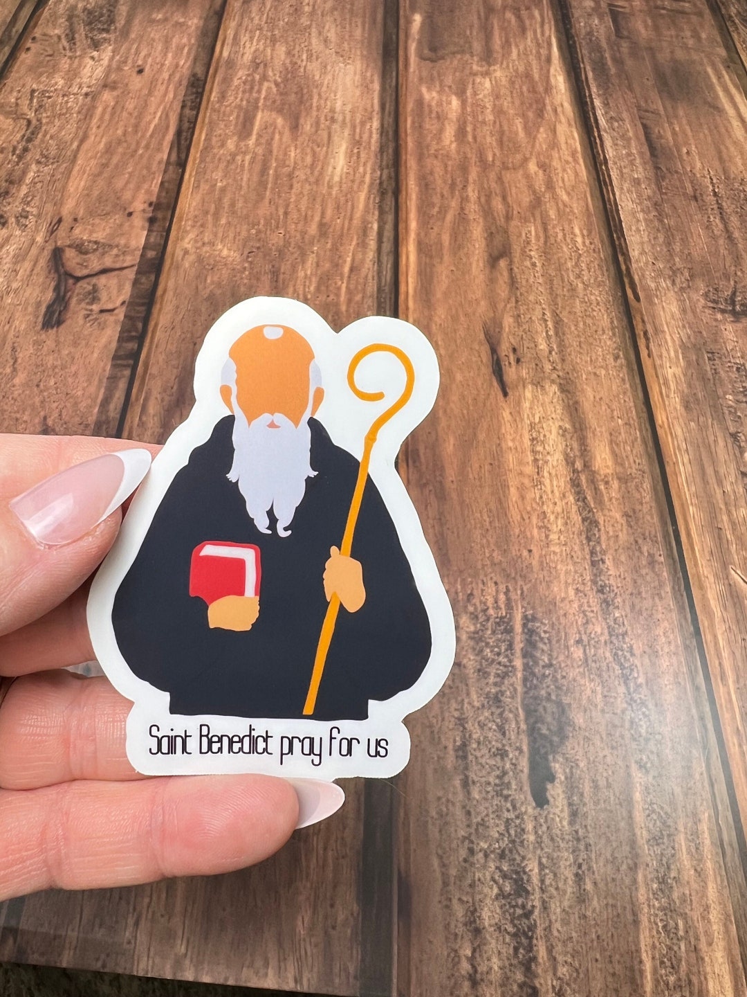 Saint Benedict Sticker I Catholic Sticker I St. Benedict Sticker I ...
