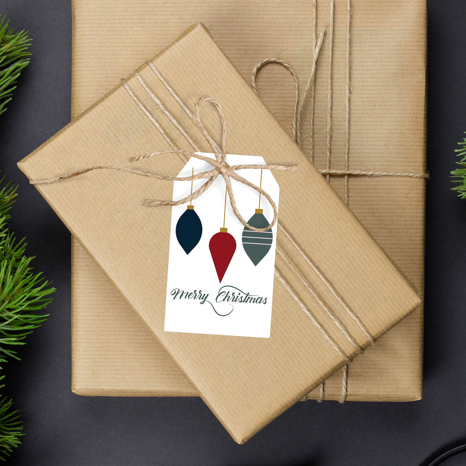 Christmas Red and Gold Printable Gift Tags, Instant Download - Etsy