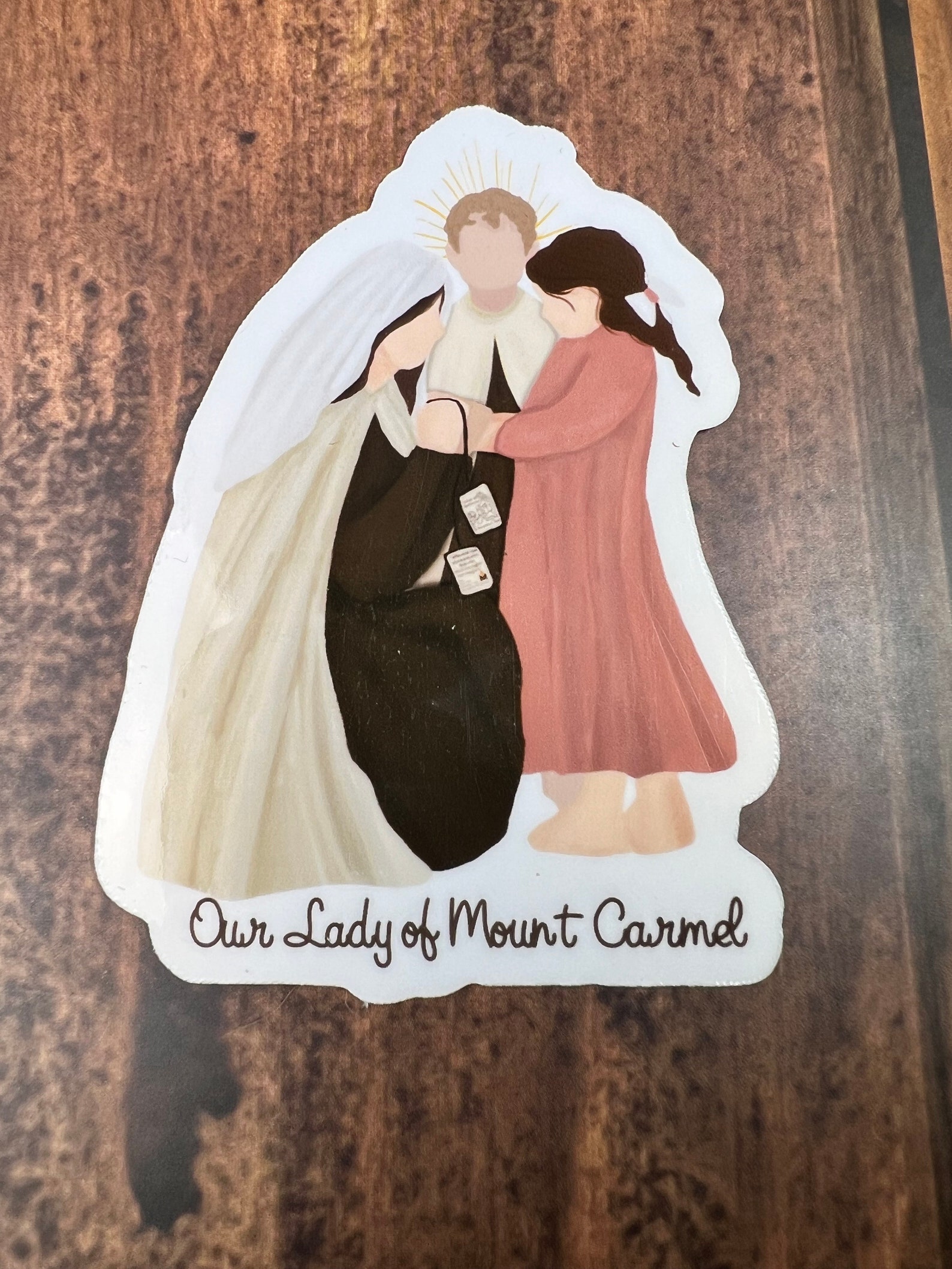 Our Lady of Mount Carmel Sticker I Mary Sticker I Marian Sticker I ...
