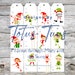 Christmas Elf Printable Gift Tags, Red and Green Elf Tags, Elf Gift ...