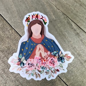Mary Crowning Sticker I Mary Sticker I Marian Sticker I Catholic ...