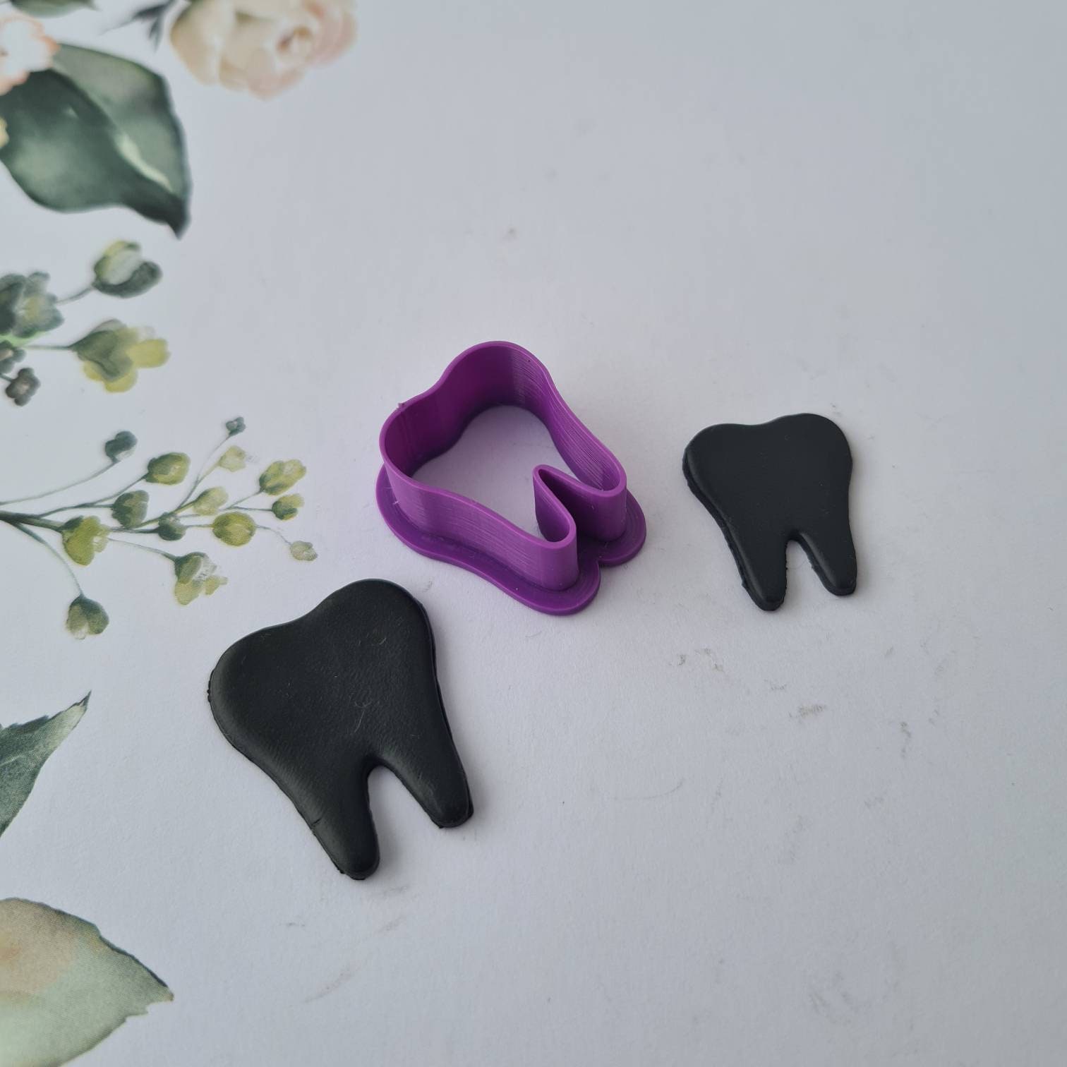 Teeth Clay Cutter Tooth Polymer Clay Cutter Halloween Clay - Etsy