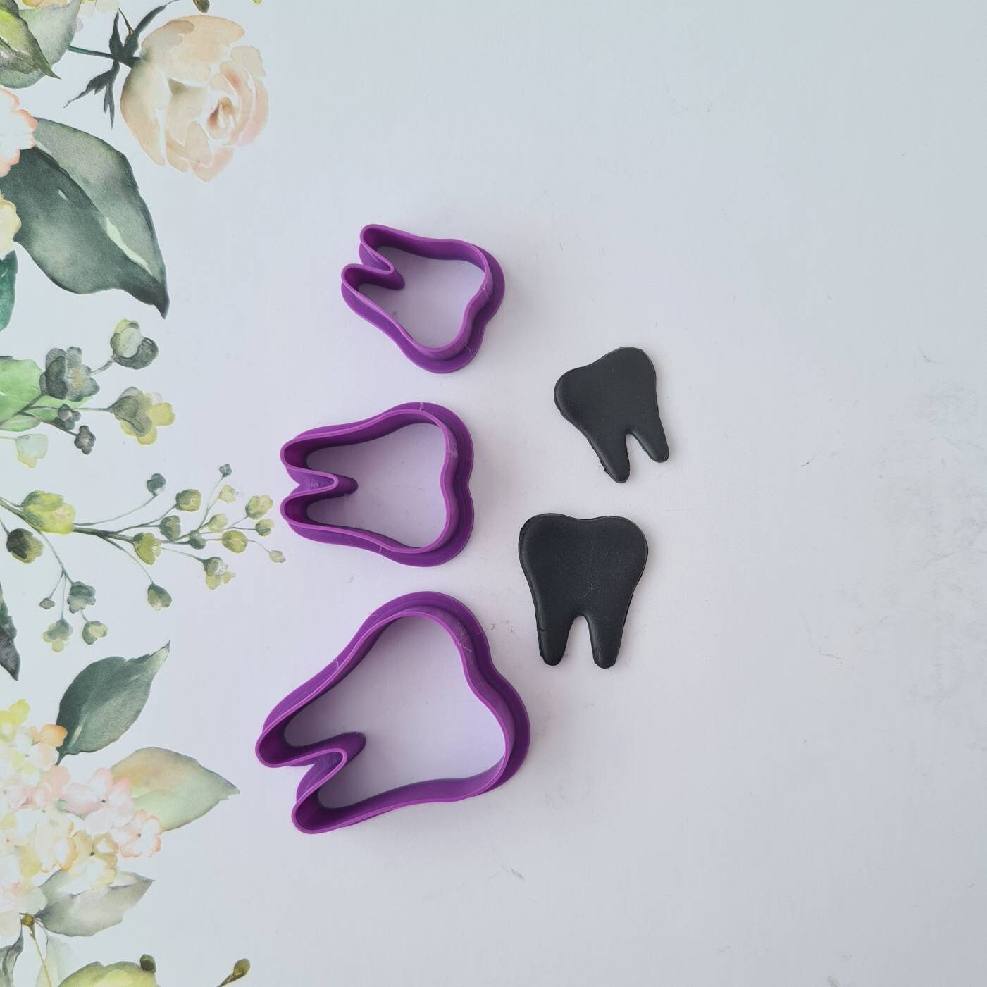 Teeth Clay Cutter Tooth Polymer Clay Cutter Halloween Clay - Etsy