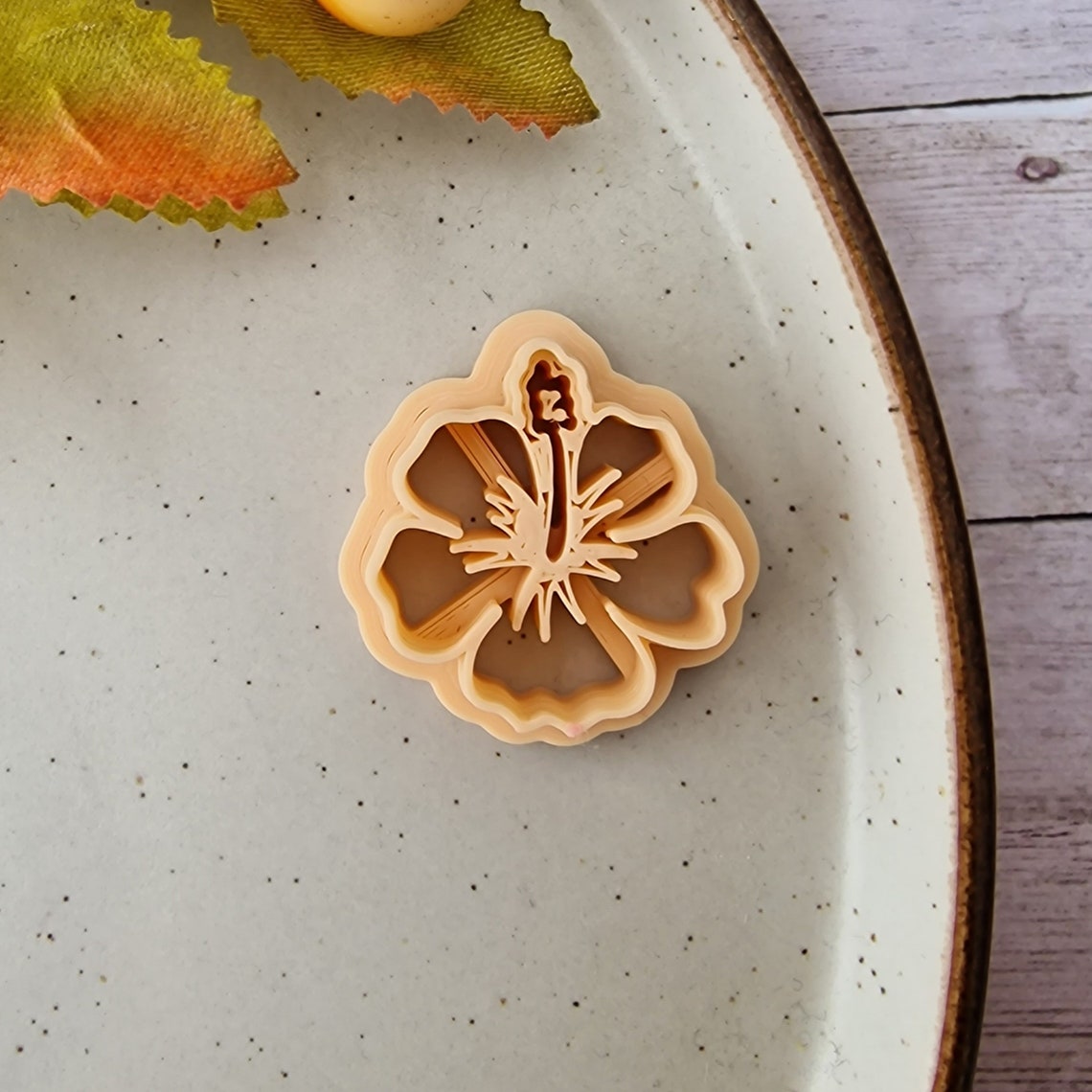 Hibiscus Clay Cutter, Hawaiian Flower Imprint Polymer Clay Cutter ...