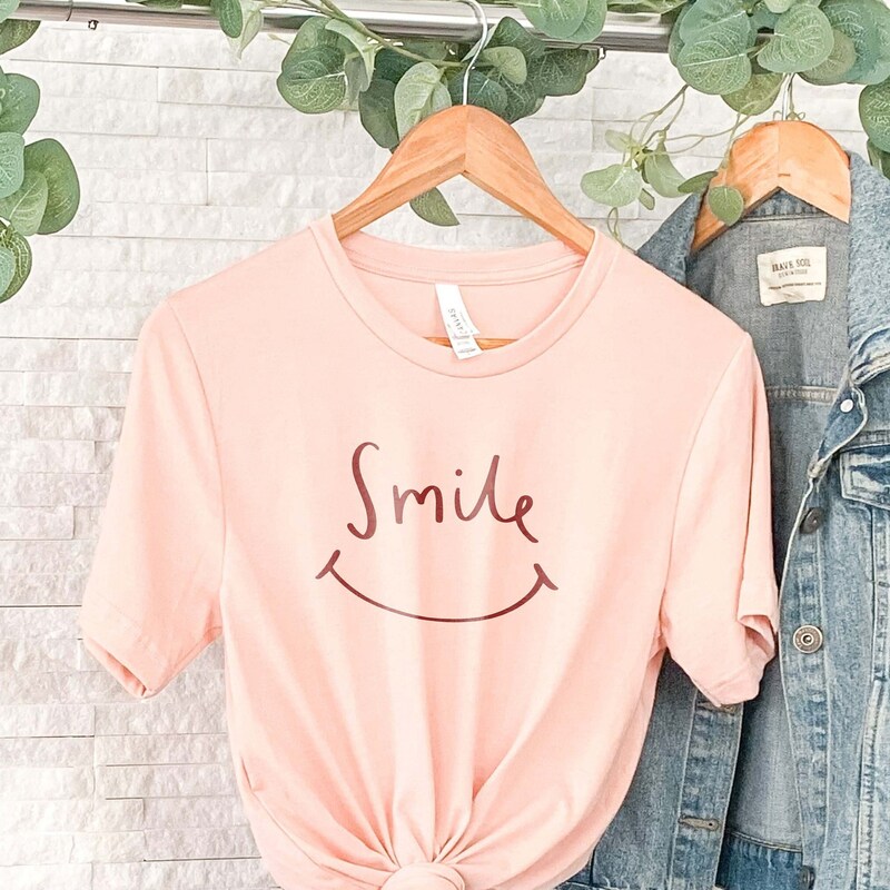 Smile Tshirt - Etsy