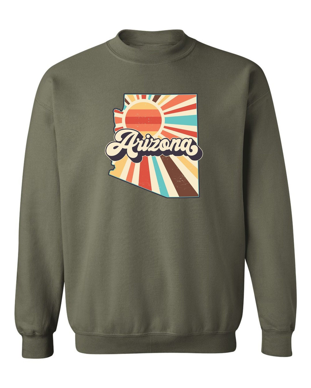 Retro Arizona Sweatshirt, Gift for Arizonans, Retro State Sweatshirt ...
