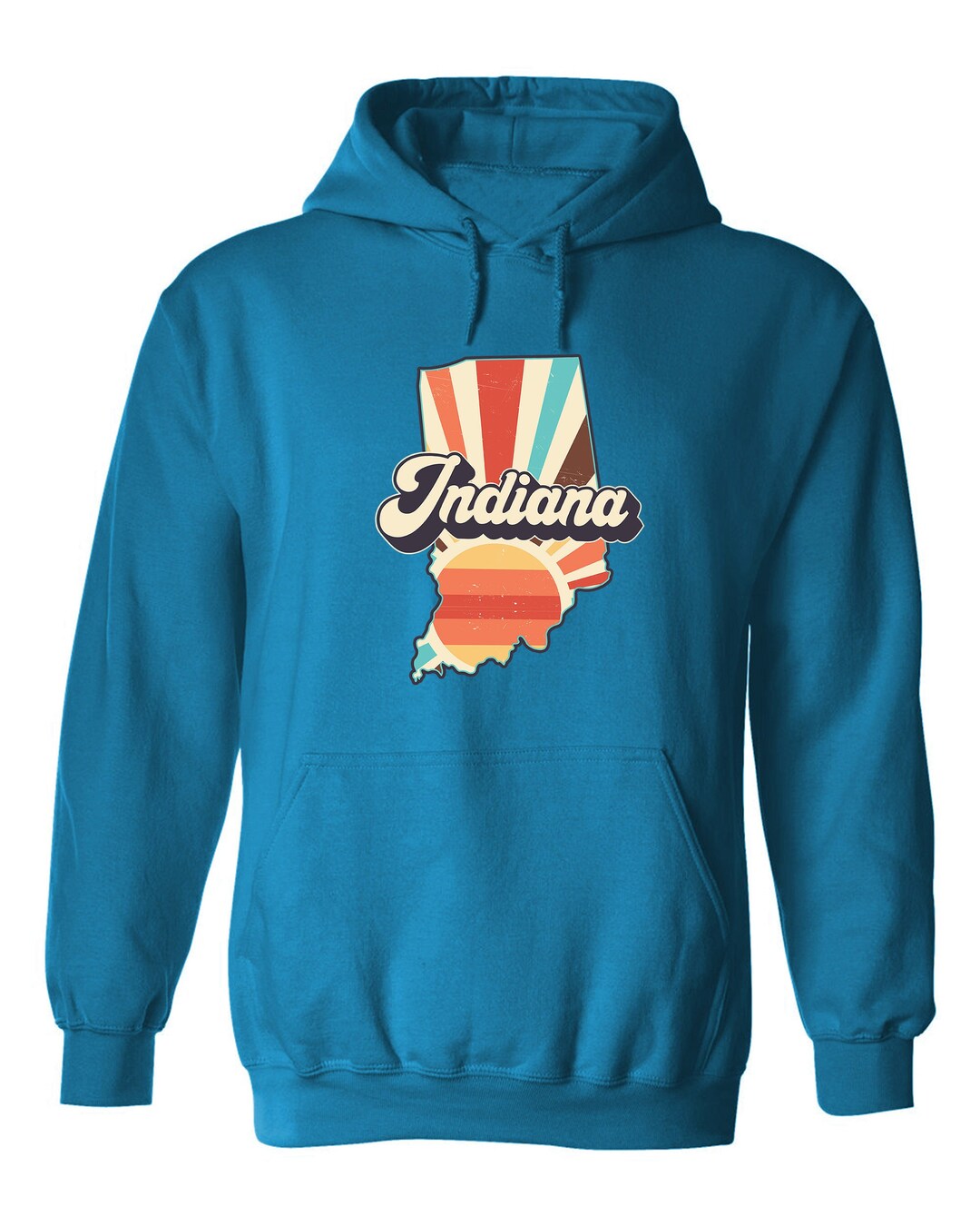 Retro Indiana Hoodie, Hoosier Hoodie, Gift for Hoosier, the Hoosier ...