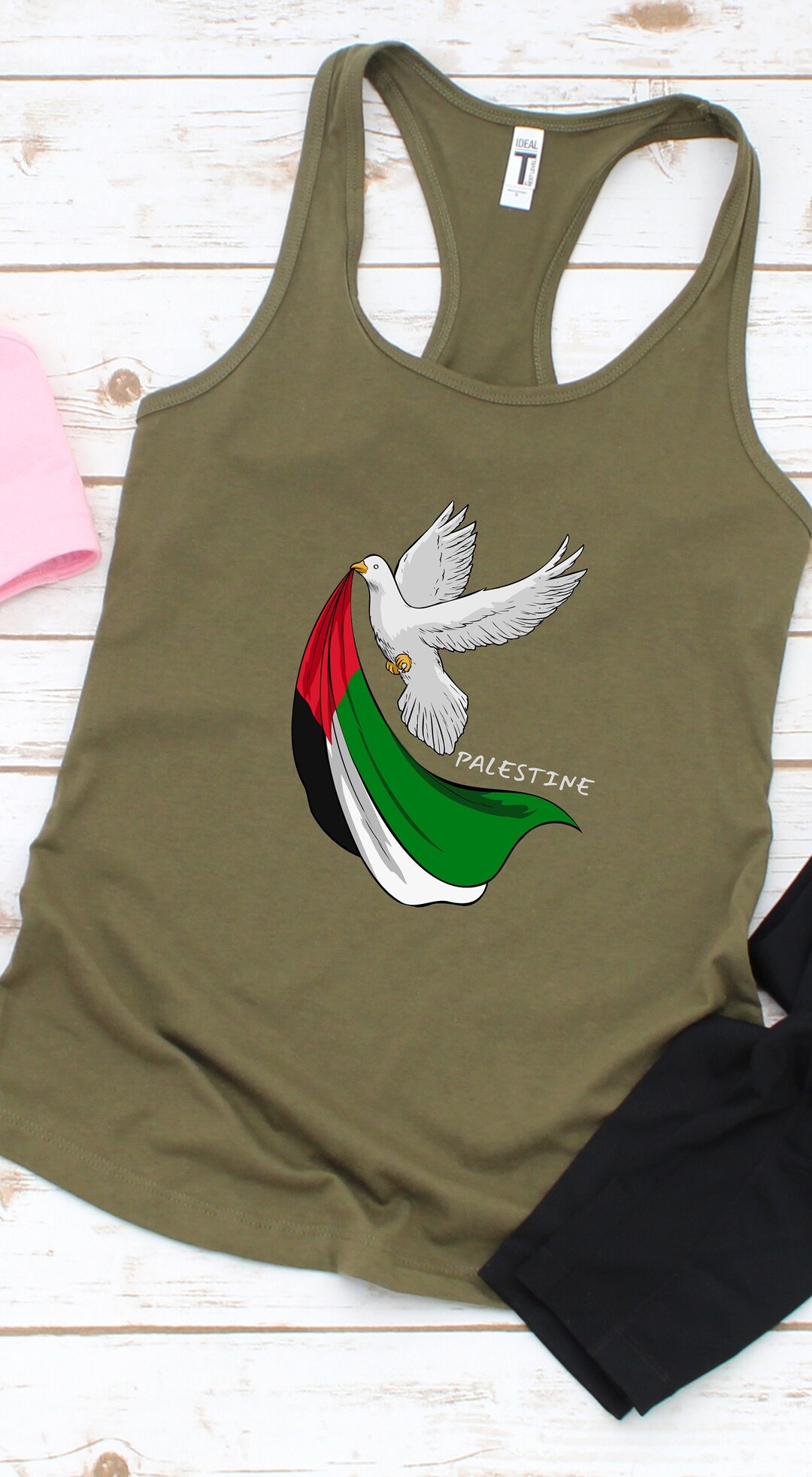 Freedom Bird With Palestine Flag Tank Top, Free Bird Tank Top, Free ...