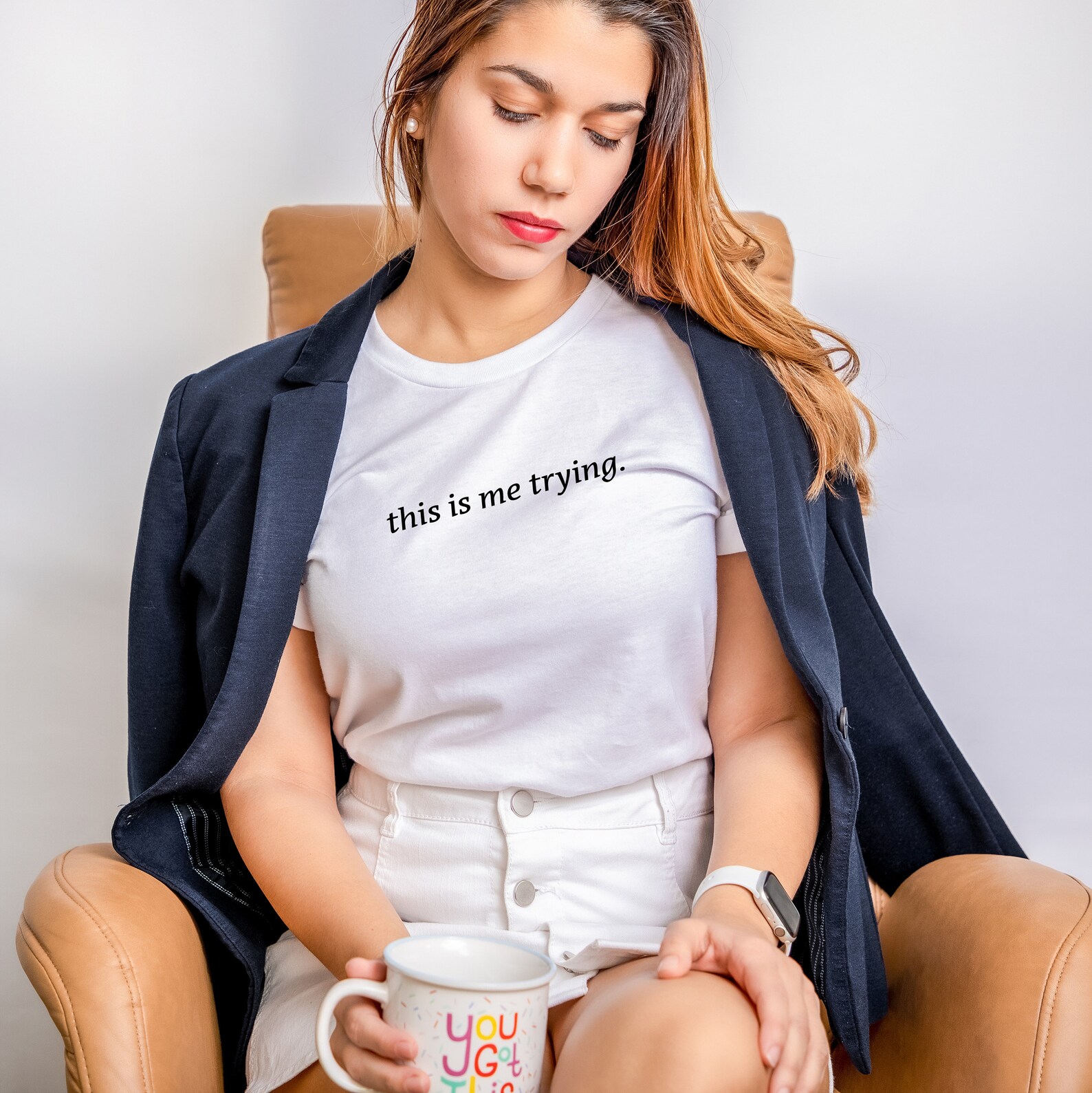 This is Me Trying T-shirt Trying Shirt Life Quote Shirt - Etsy