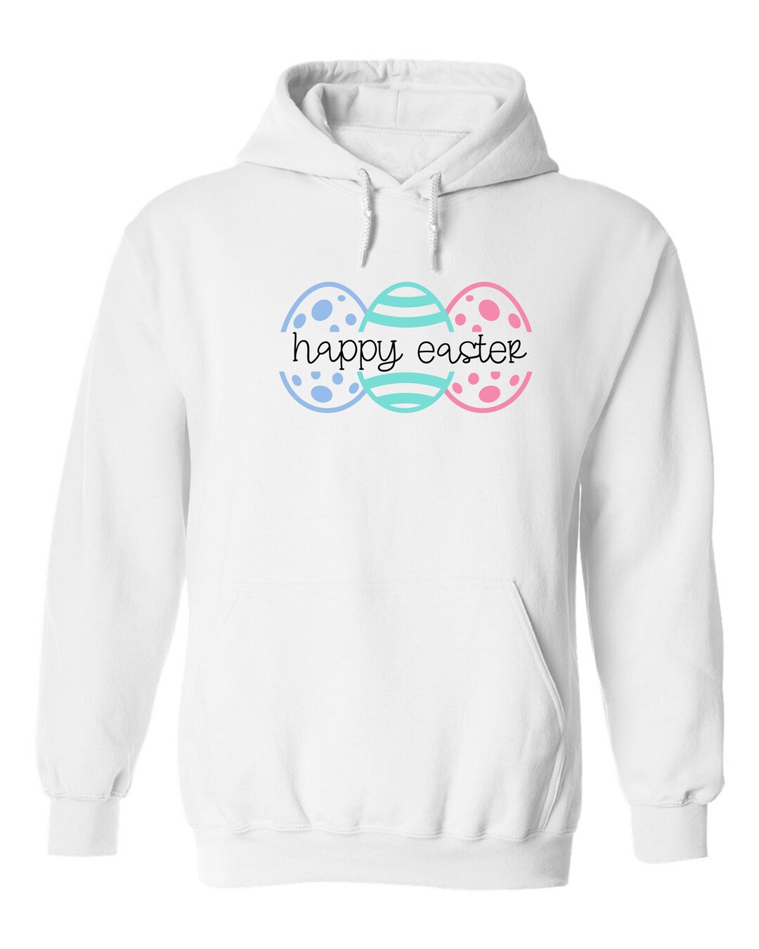 Happy Easter Eggs Hoodie, Cute Easter Hoodie, Easter Family Matching ...