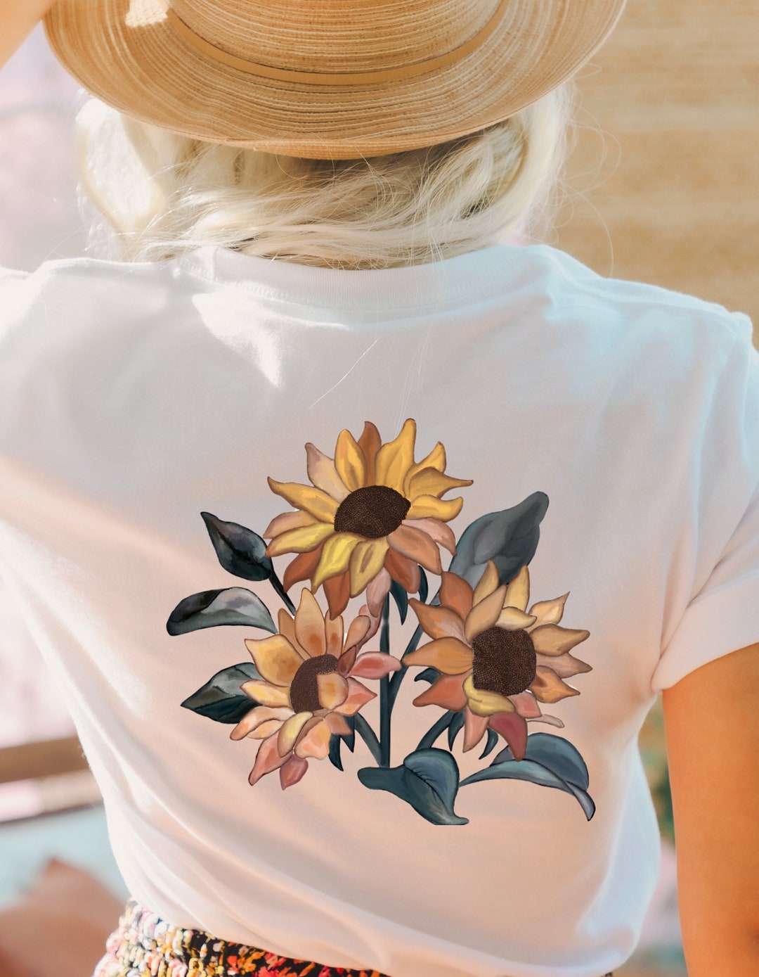 Sunflower Shirt, Summer Time-turn Your Face to the Sun T-shirt, Floral Tee Shirt, Garden Tee ...