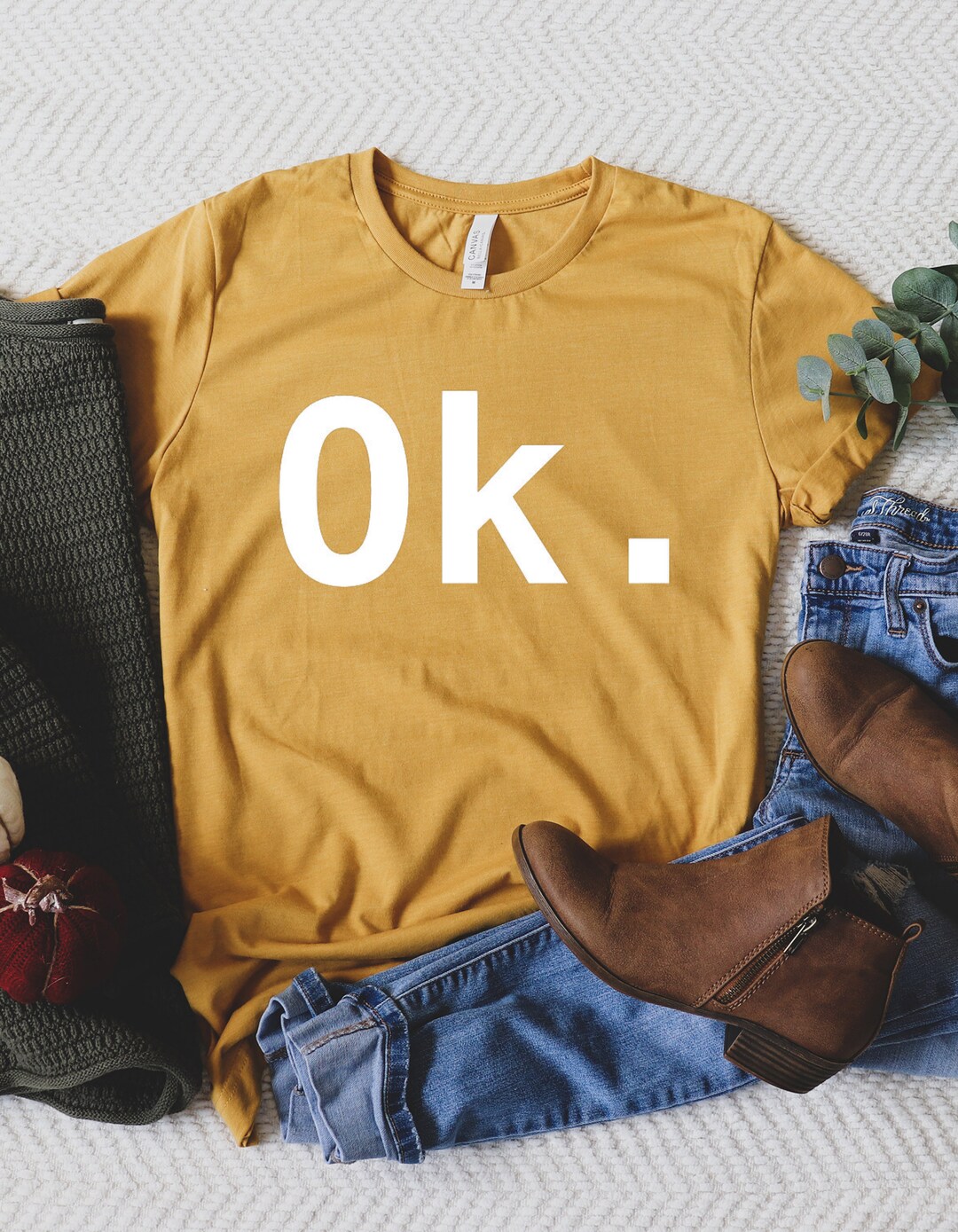Ok. T-shirt, OK Shirt, Just Say OK Shirt, Sarcastic Shirt, Funny Tshirt ...