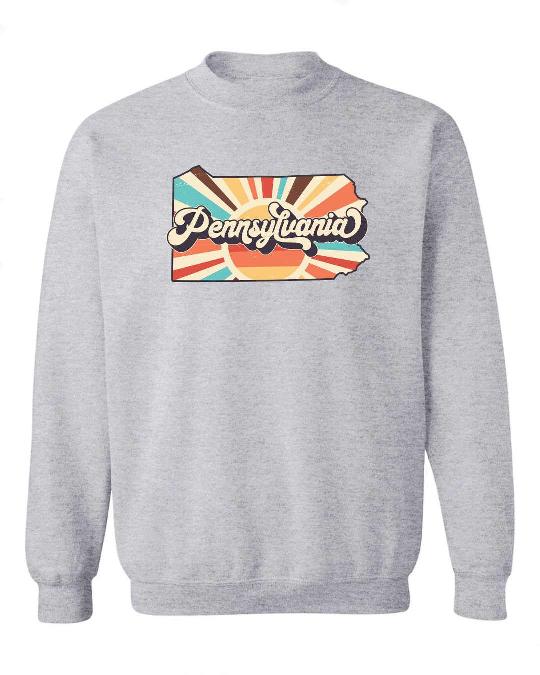 Retro Pennsylvania Sweatshirt, Gift for Pennsylvanians, the 2nd State ...