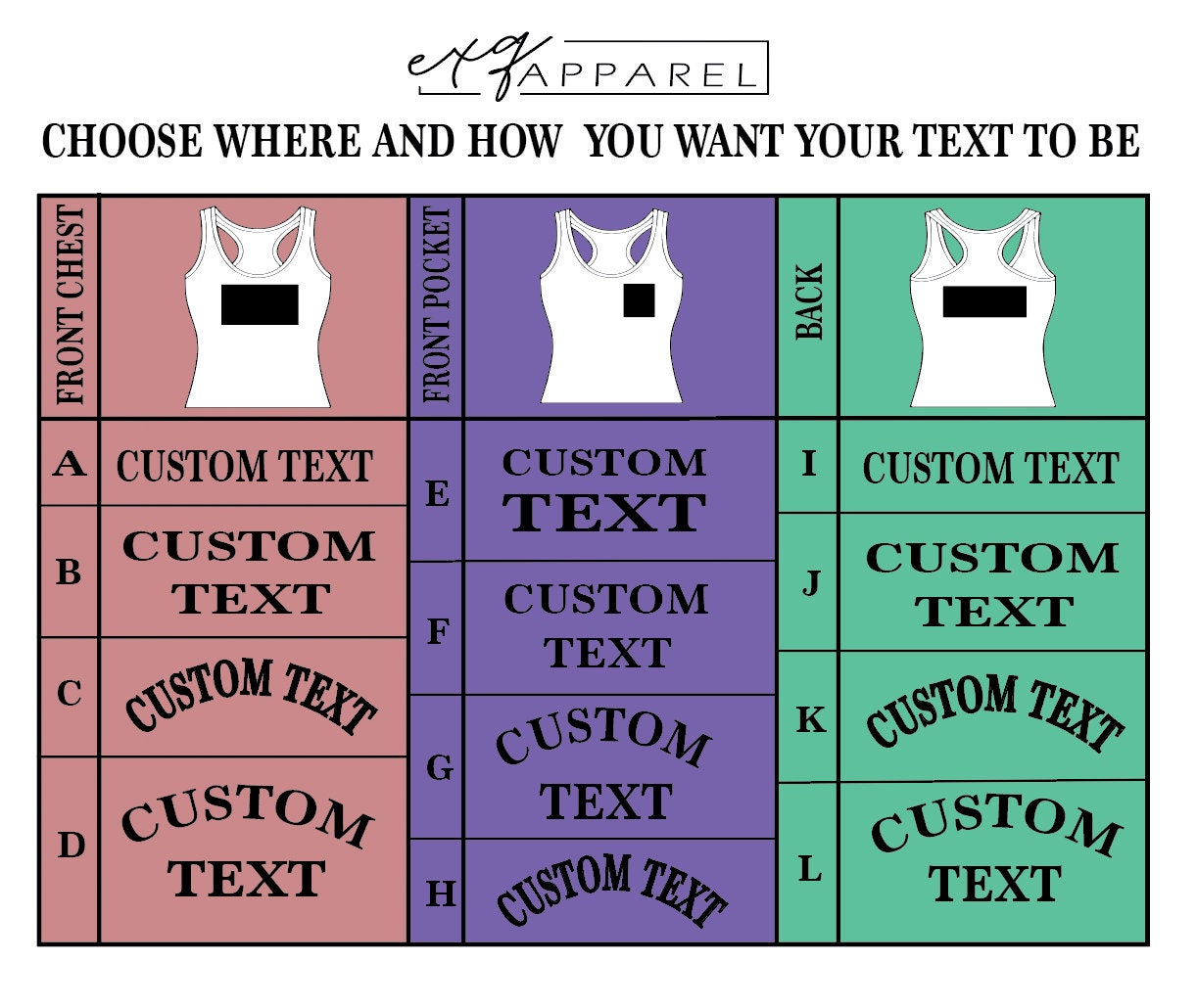 Custom Text Design Tank Top Custom Tank Top Costumize Your - Etsy