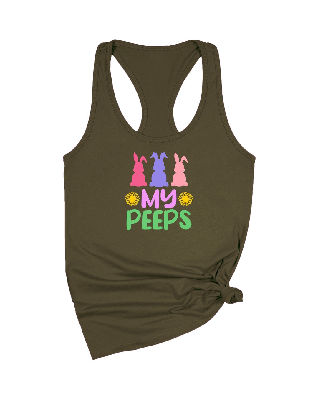My Peeps Tank Top, Happy Easter Tank Top, Cute Easter Tank Top, Easter ...