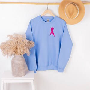 Cancer Ribbon Sweatshirt, Cancer Sweatshirt, Cancer Awareness ...
