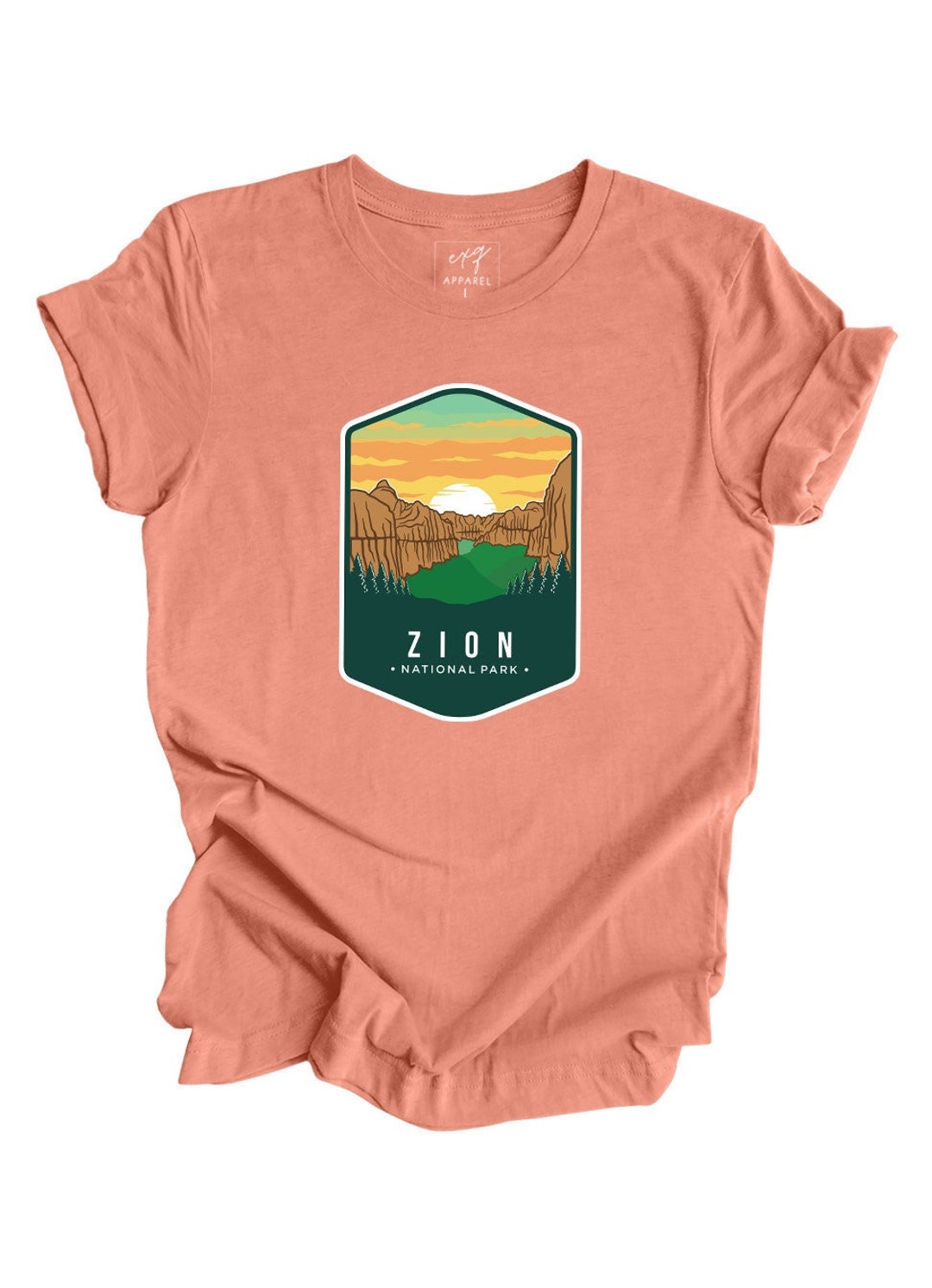 Zion National Park T-shirt, National Park Shirt, Zion Shirt, Camping ...