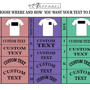 Custom Text Design T-shirt, Custom Shirt, Costumize Your Own Shirt ...