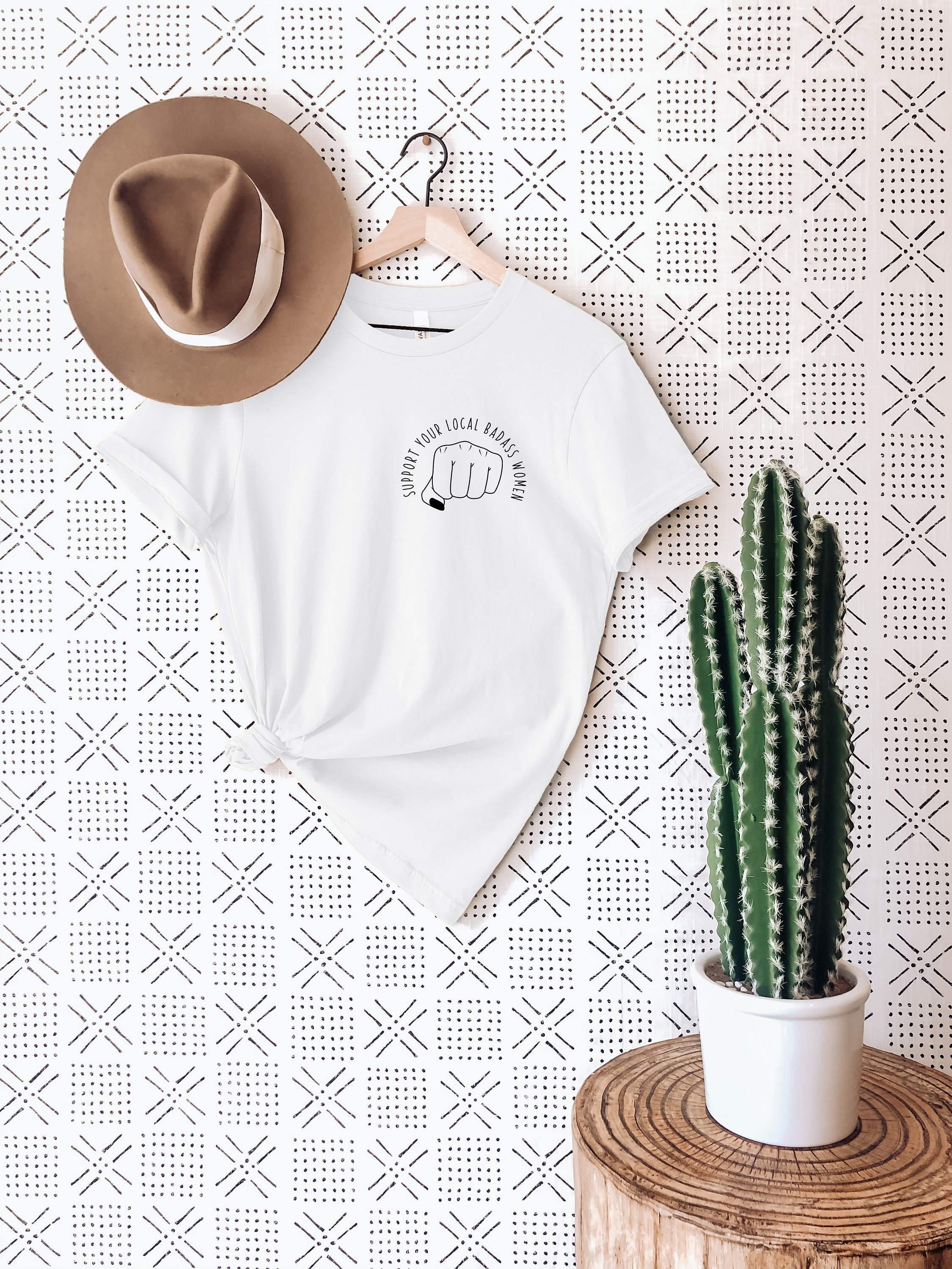 Support Your Local Badass Women Pocket Shirt, Girl Power Shirt ...