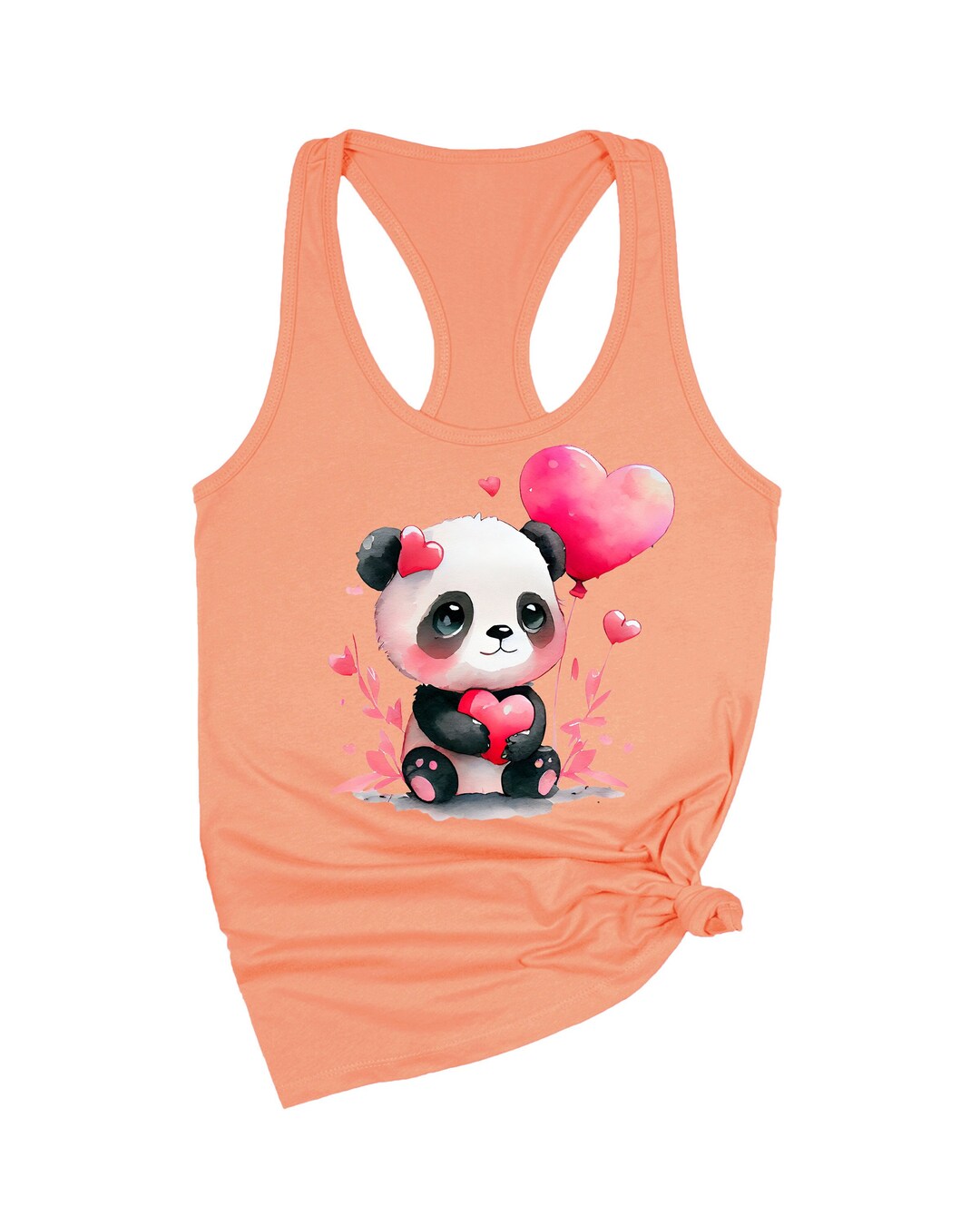 Panda Tank Top, Panda Lover Tank Top, Cute Panda Tank Top, Animal Lover ...