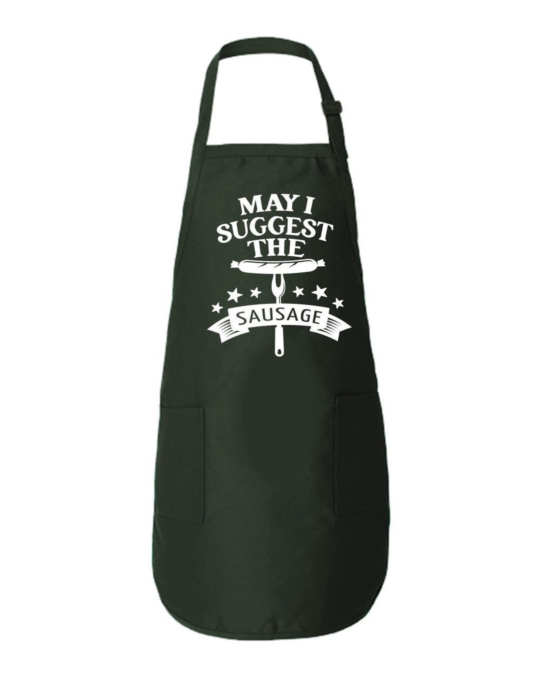 May I Suggest the Sausage Apron, Grill Apron, BBQ Apron, Customized ...