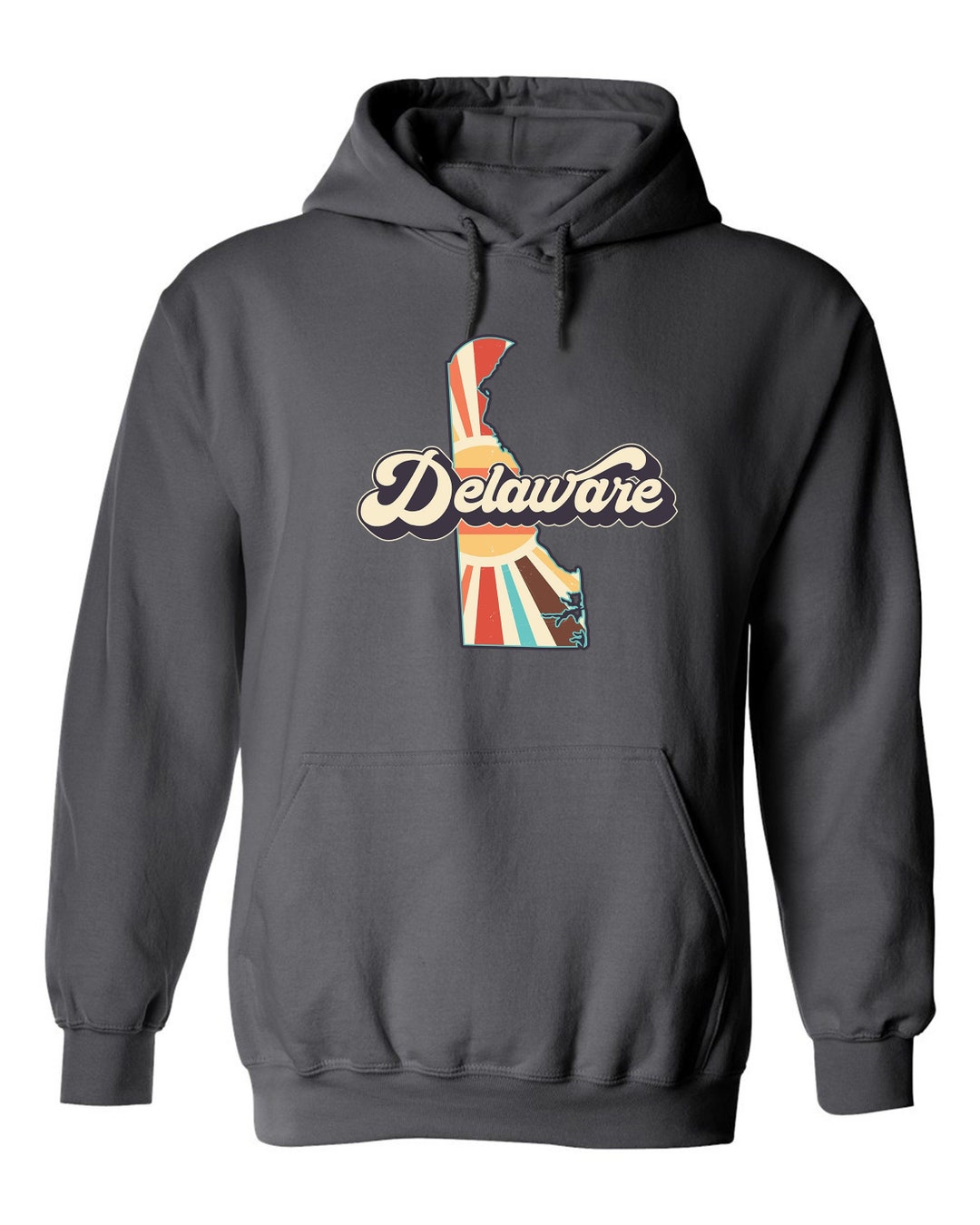Retro Delaware Hoodie, Delawarean Hoodie, Gift for Delawarean, the ...