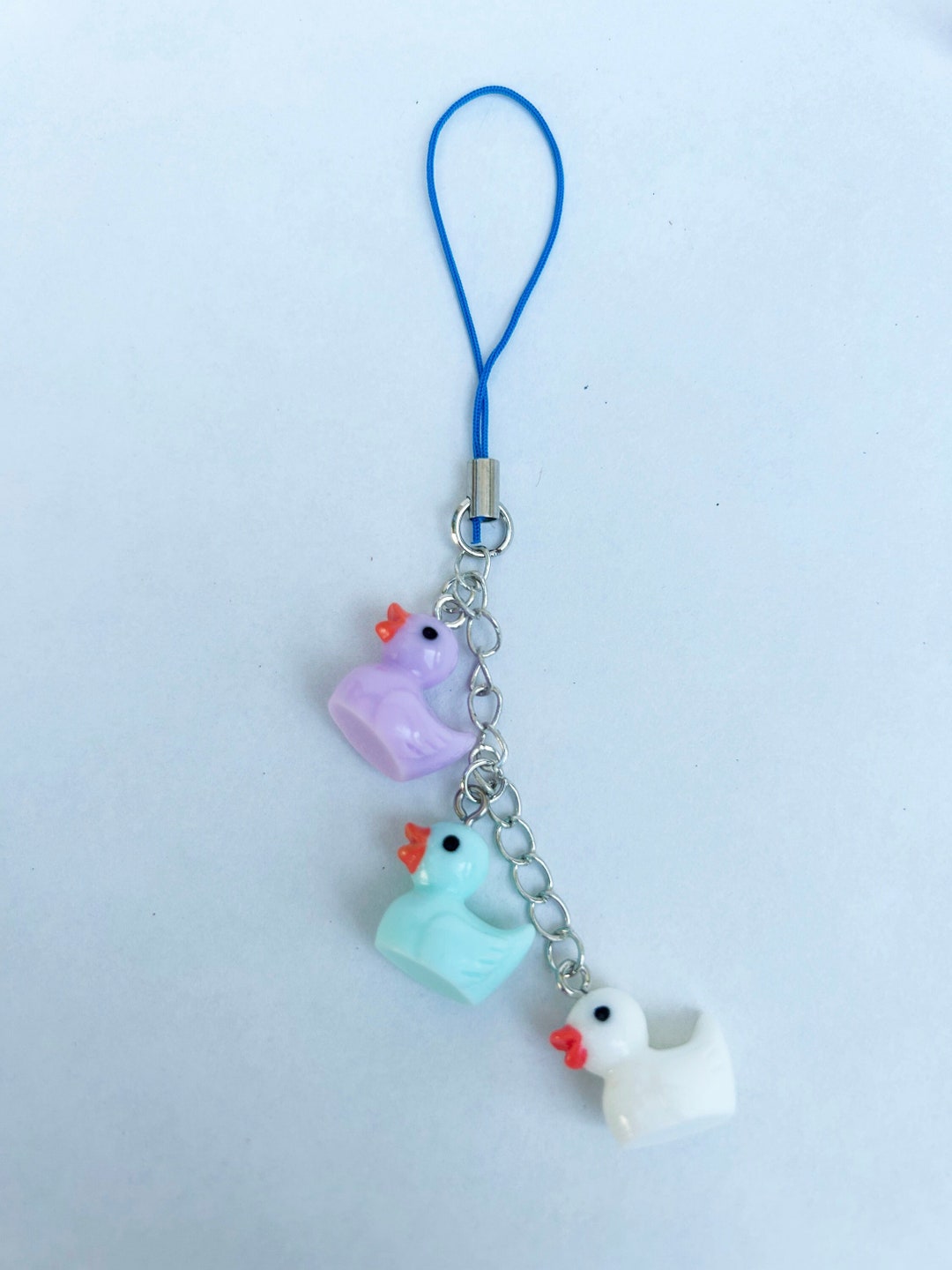 Triple Duck Dangle Phone Charm Kawaii Aesthetic Y2K Phone Charm - Etsy