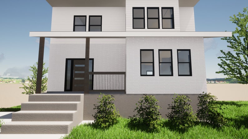 Full Custom Exterior House Render, Remodel, Redesign, House, Design - Etsy