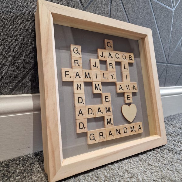 Scrabble Frame - Etsy UK